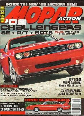 Mopar Action magazine August 2008 excellent condition Dodge Plymouth ...