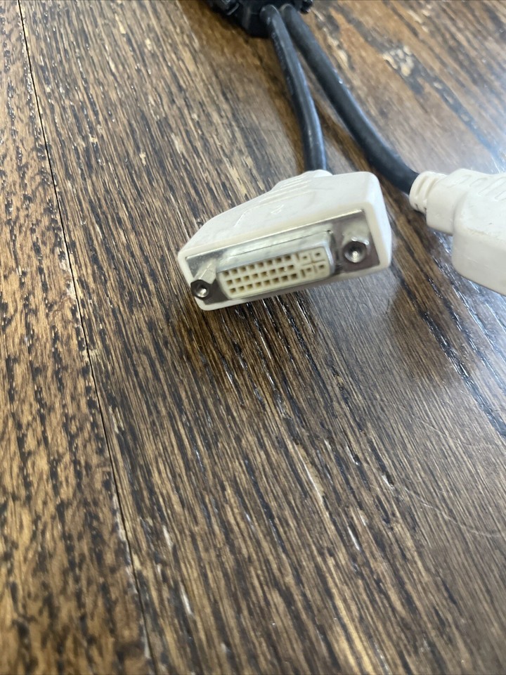Molex DMS-59 to Dual 2 DVI Splitter Adapter Cable Lead HP Dell Monitor ...