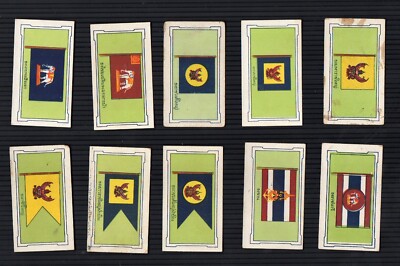 10 different Siam cigarette cards Thailand Siamese Flags RARE #172 | eBay