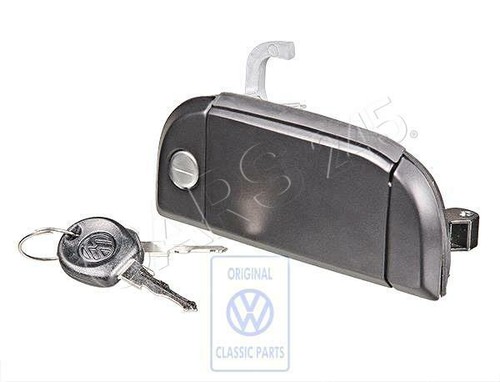 VW CARAVELLE EUROVAN TRANSPORTER DOOR HANDLE OUTER BLACK 701837206 | eBay
