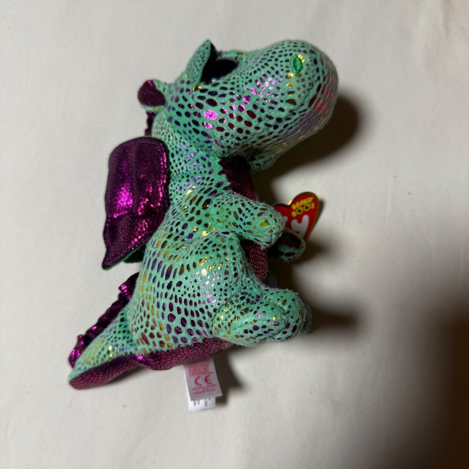 Ty Beanie Boos Bundle Kipper Kangaroo Cinder Dragon Flamingo Plush ...