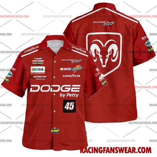 Adam Petty Nascar Racing Uniform Apparel Clothes Hawaiian Polo Shirts ...