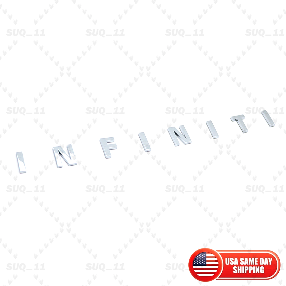 For Infiniti Rear Trunk Lid Letter Emblem Nameplate Sport Chrome 84895 ...