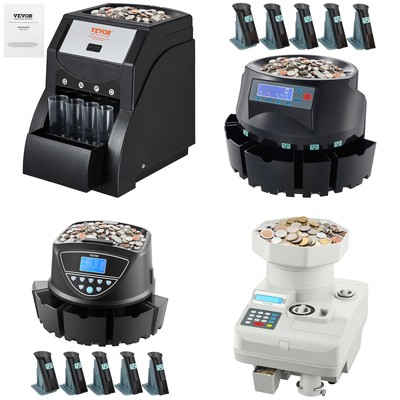 USD Coin Sorter Wrapper and Roller 230/300 Coins/min 4 Coin Tubes | eBay