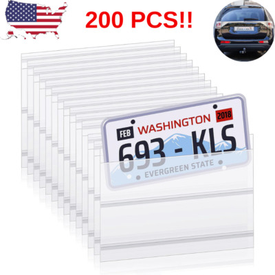 200PC Temporary License Plate Temporary Tag Plastic Bags Dealer License ...