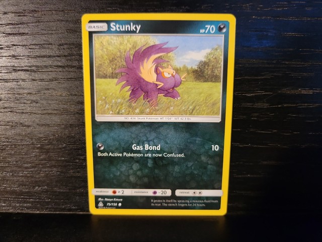 Pokémon TCG Stunky Sun & Moon: Ultra Prism 075/156 Regular Common for ...