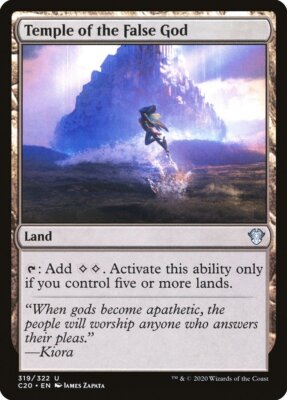 MTG Magic the Gathering Temple of the False God (319/355) Commander ...