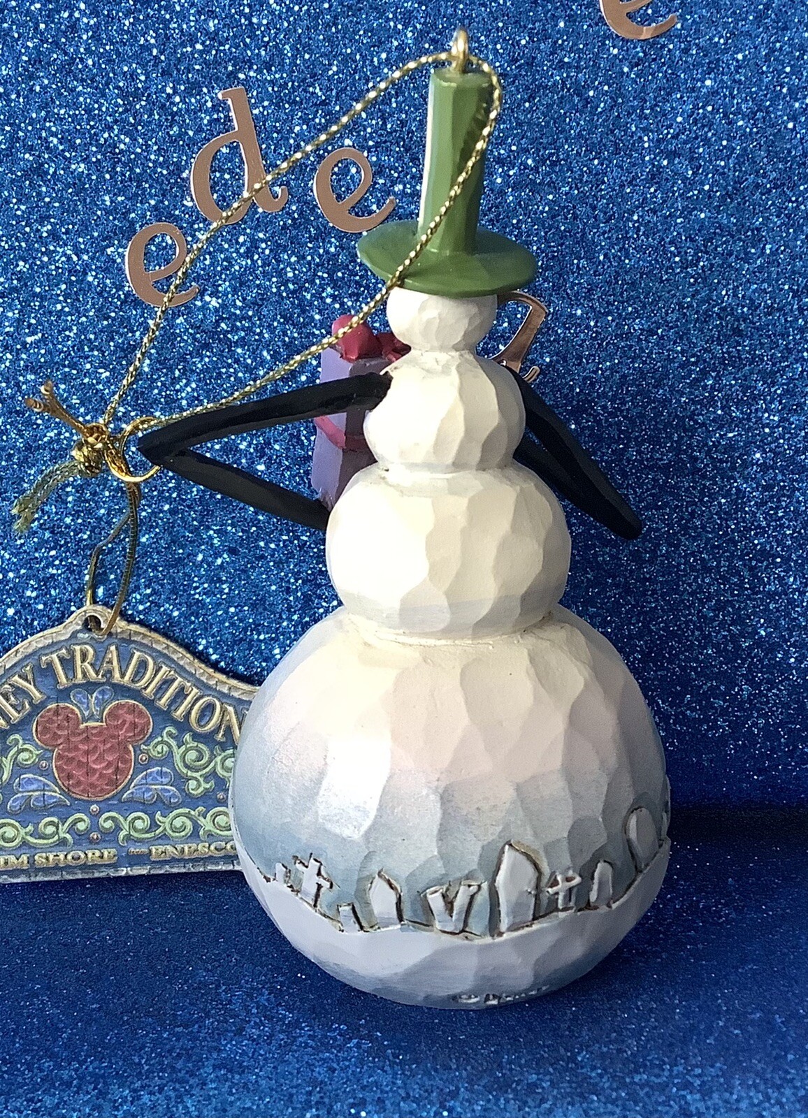 DISNEY TRADITIONS NIGHTMARE BEFORE CHRISTMAS SNOWMAN CHRISTMAS TREE ...