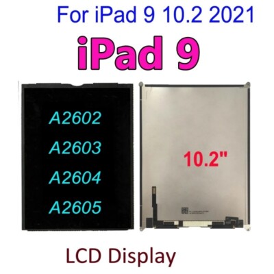 For iPad 9th Generation A2602 A2603 A2604 LCD Display Replacement Black ...