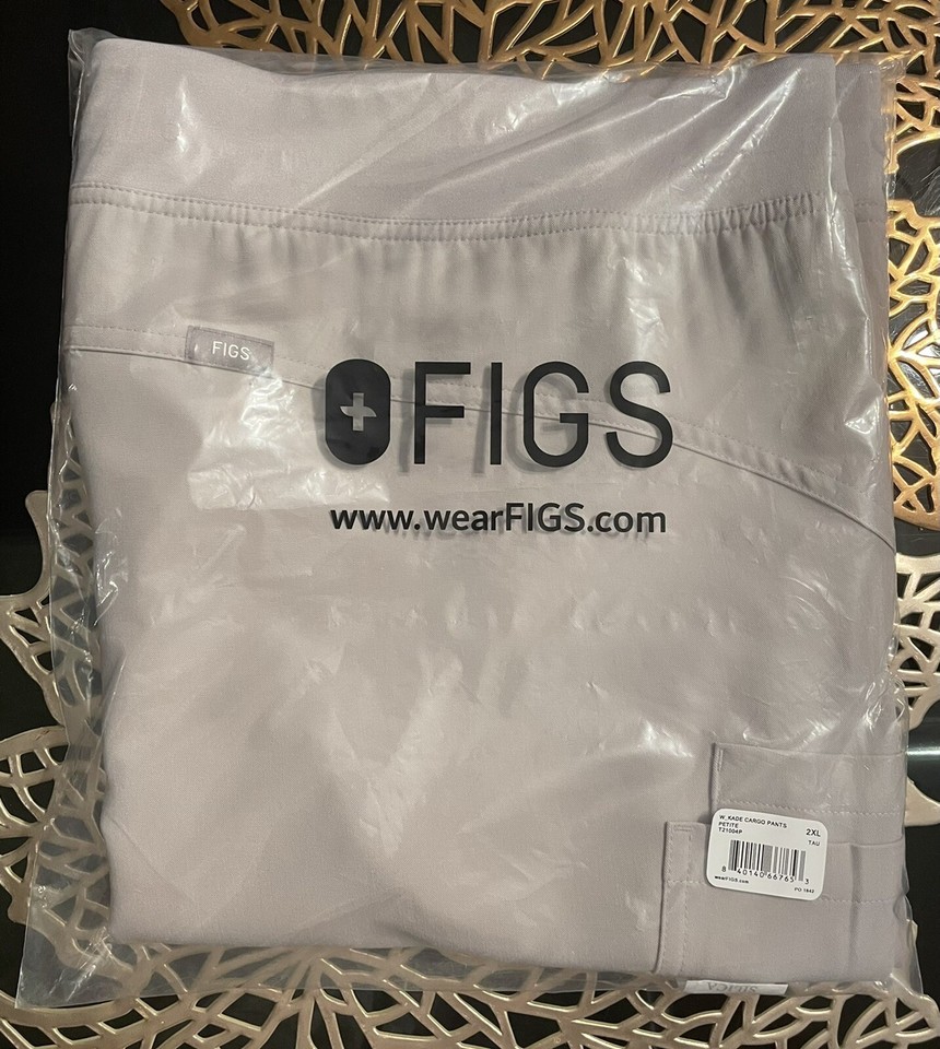 FIGS Slate Taupe Livingston Scrub Pants Bottoms SZ XXL / 2XL Petite ...