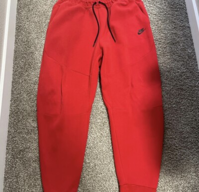 Nike Tech Fleece Joggers Pants University Red Heather FB8002-672 / 2XL ...