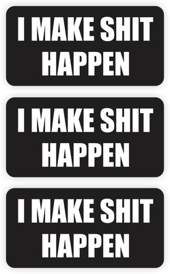 (3) Make $hit Happen Hard Hat Stickers / Funny Welder Helmet Decals ...