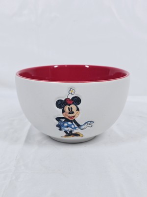 Minnie Mouse Bowl Frosted Glitter Matte Breakfast Bowl - Disneyland ...