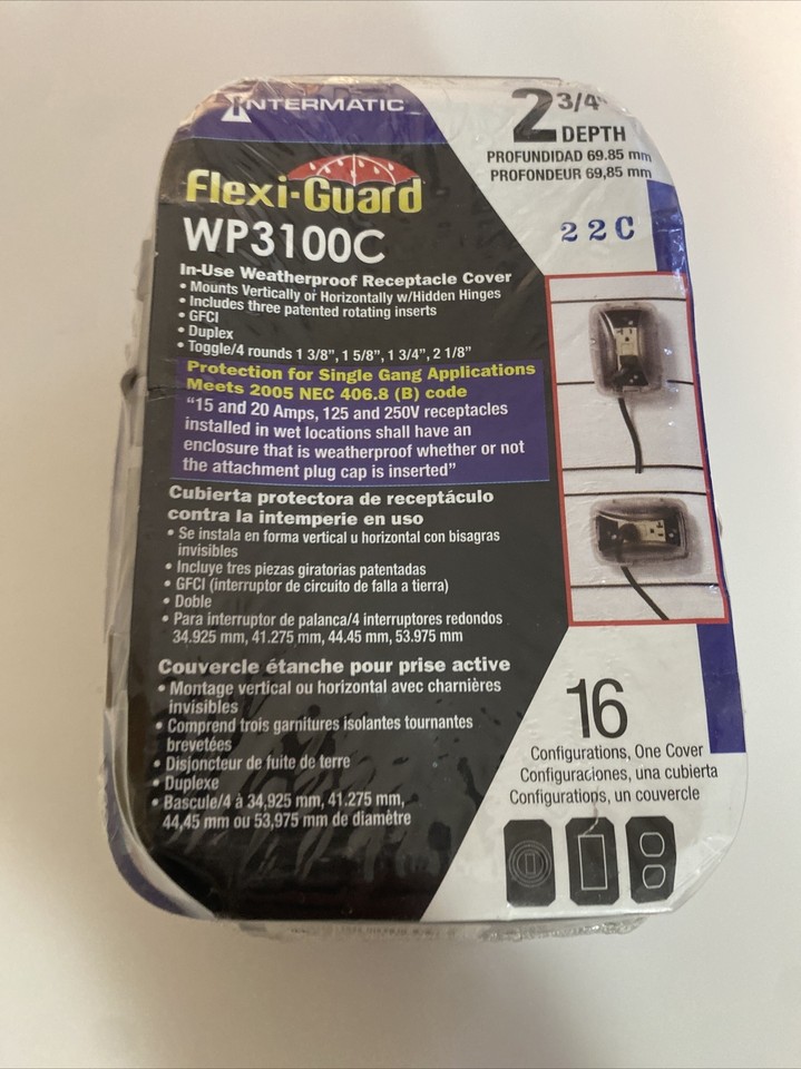 Intermatic Weatherproof Bubble Cover 1-Gang WP3100C h29 a 78275106093 ...