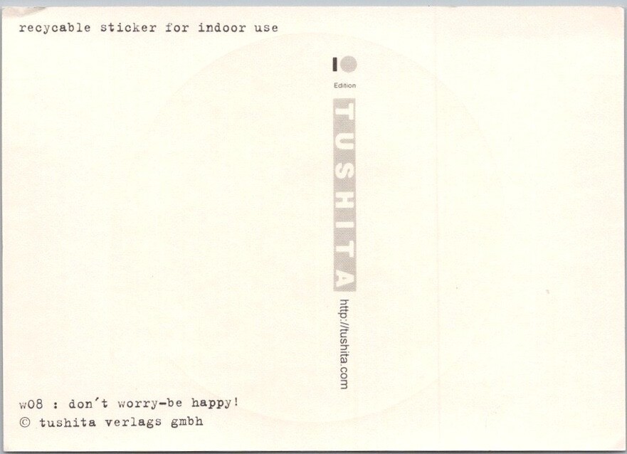 Vintage 2000s "Sticky Cards" 4x6" Postcard / STICKER Smiley Face "KEEP ...