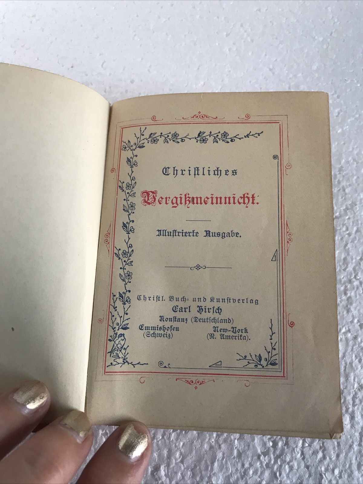 German Forget Me Not Christliches Vergissmeinnicht 1900 Daily Scripture ...