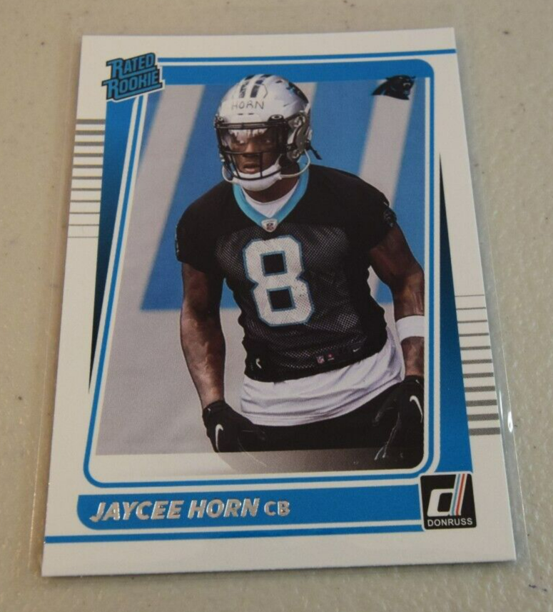 2021 Donruss Rated Rookie Jaycee Horn RC Carolina Panthers #329 | eBay