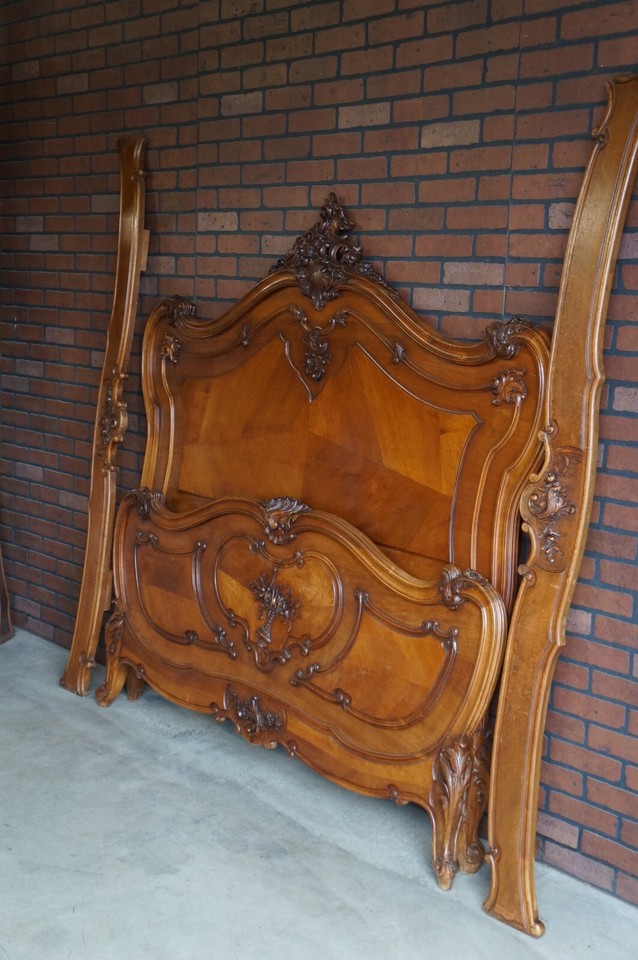Antique French Full Bed ~ Parisian Bed ~ French Rococo Bed ~ Louis XV ...