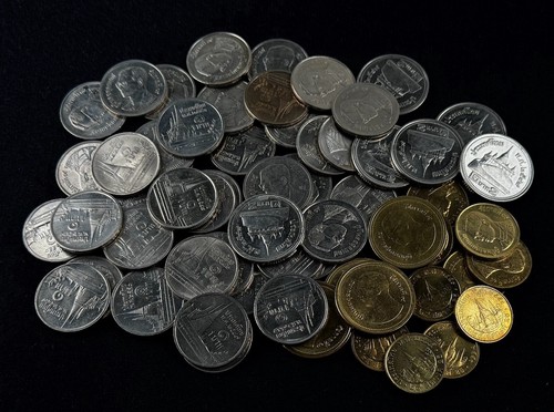 Thailand Coin LOT Thai 1 2 BAHT Coins 25 50 SATANG Coins Money Currency ...