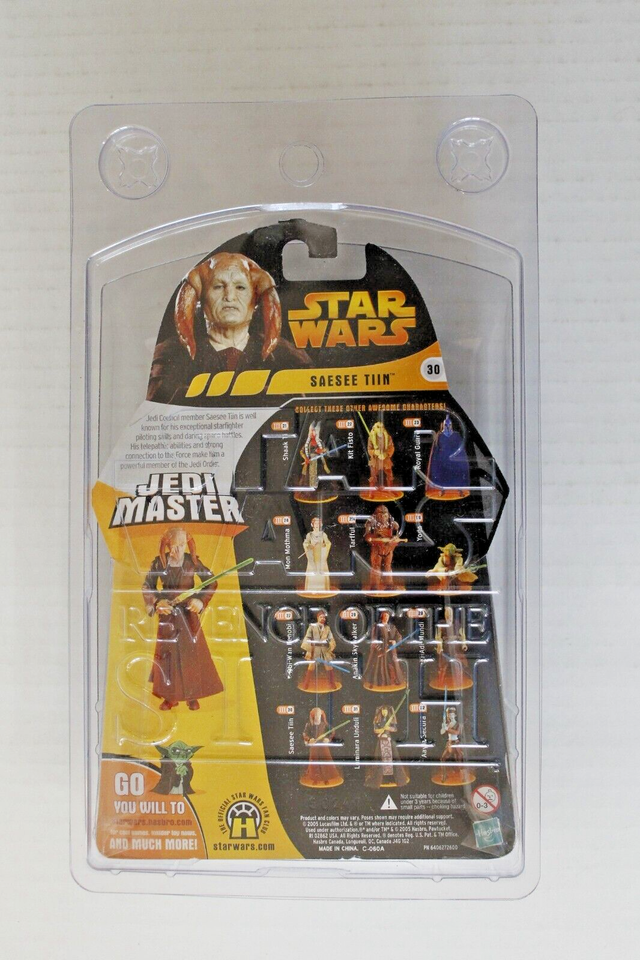 STAR WARS REVENGE OF THE SITH JEDI MASTER SAESEE TINN 2005 MOC | eBay