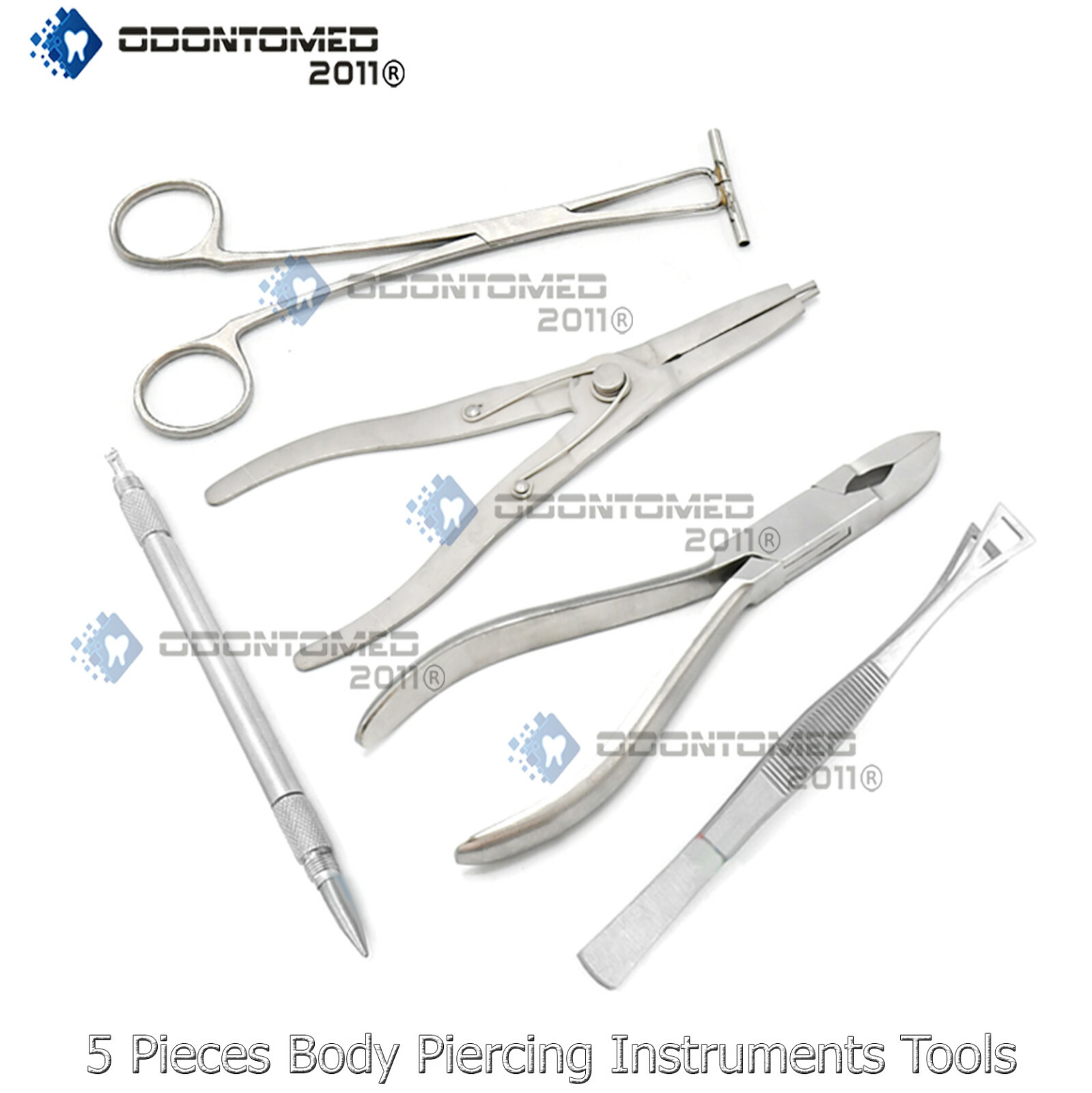 ODM 5 Body Piercing Instruments kit Tools Penington Forceps | eBay