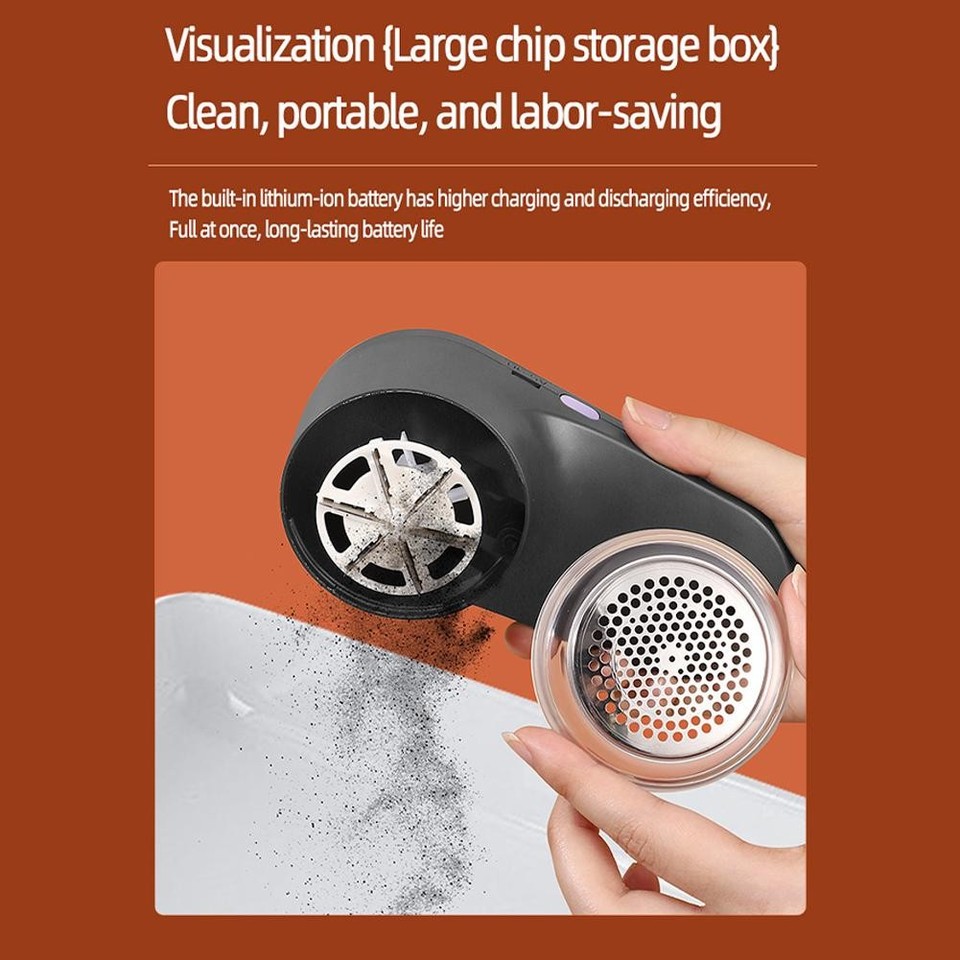Electric Lint Remover Rechargeable Bobble Fabric Shaver for Clothes ...