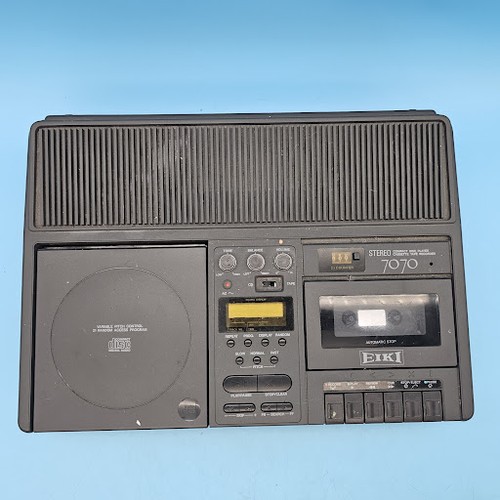 EIKI 7070A Stereo CD Player Cassette Tape Recorder Combo Vintage 1998 ...