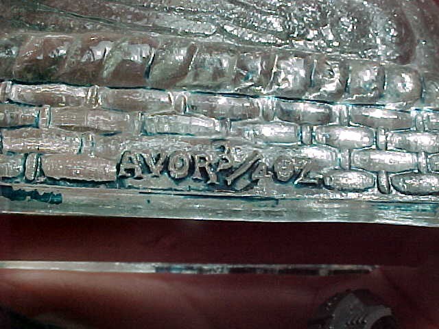 2 PCS AVOR MALLARD DUCK CANDY CONTAINER GLASS 3/4 OZ ORIGINAL W METAL ...