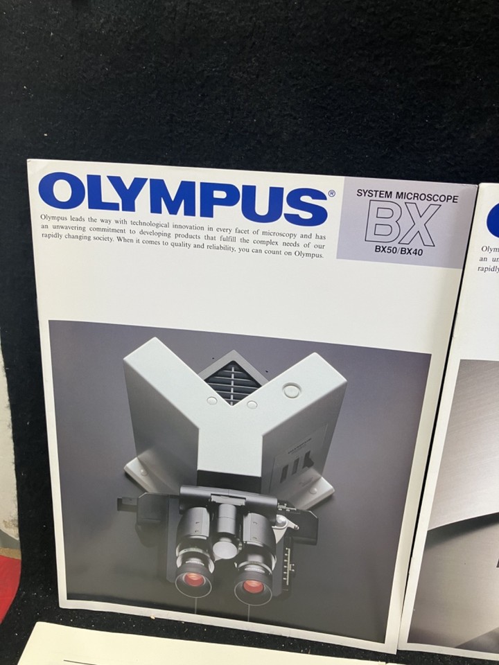 OLYMPUS SYSTEM MICROSCOPES SALES & SPECS BROCHURES LOT ,1996 | eBay