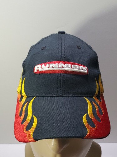 Runnion Equipment Company Adjustable Strap Hat Cap Black Flame | eBay
