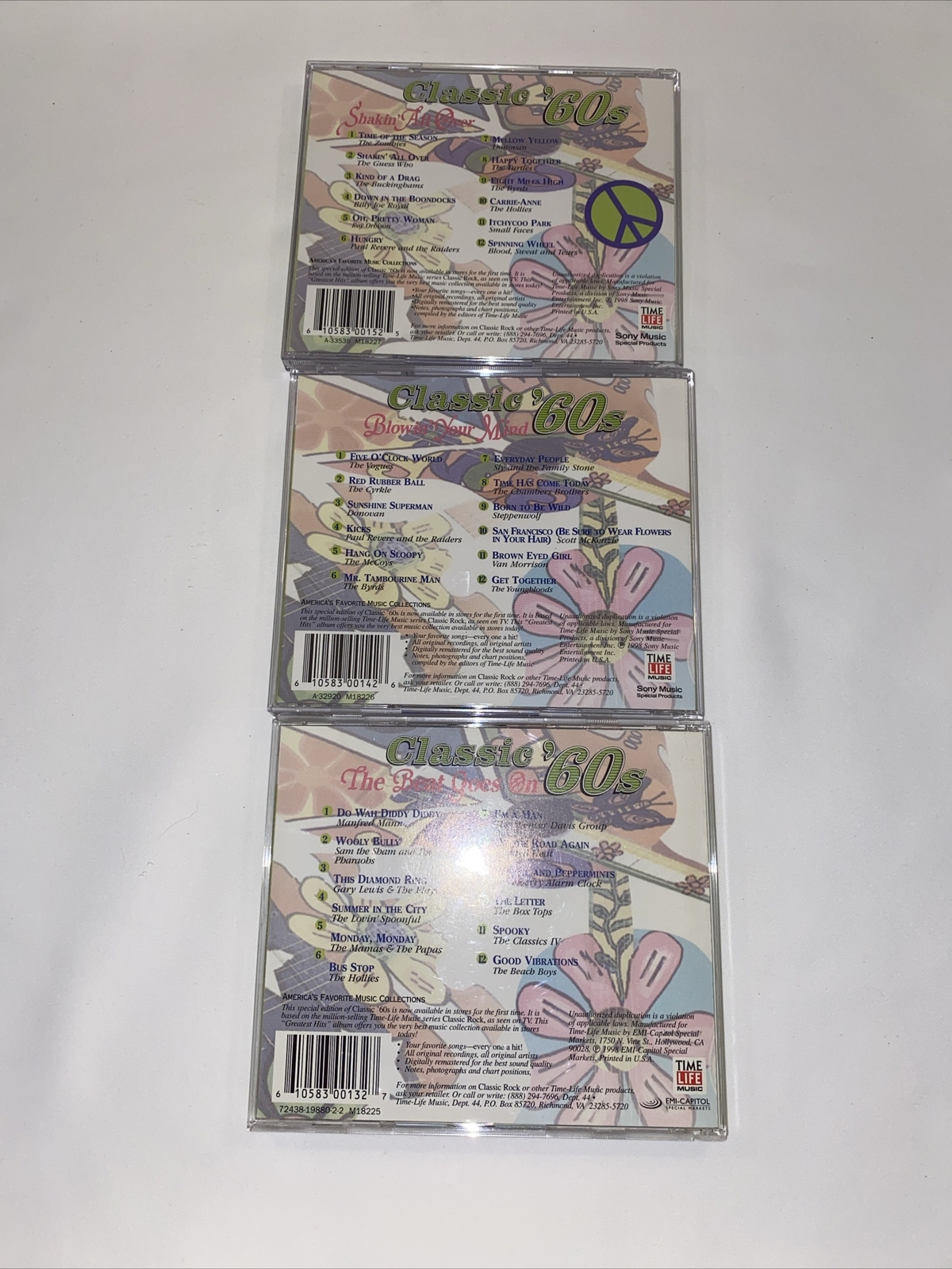 Classic '60s 3 CD Box Set Time Life Various Artist 36 Songs (CD) | eBay