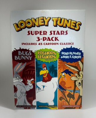 Looney Tunes Super Stars 3-Pack DVD Set WB Bugs Bunny Foghorn Leghorn ...