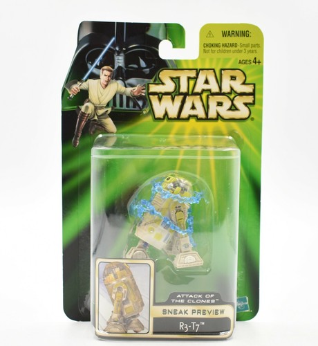 Star Wars R3-t7 Sneak Preview Attack of The Clones Figure Hasbro 2002 ...