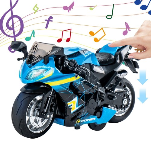 Motorcycles Model Diecast Alloy Toy Motorcycle Model Sound Light ...