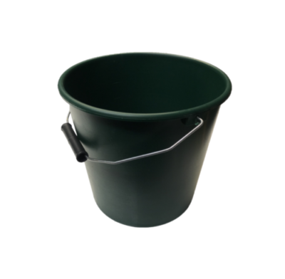 PACK OF 5 GREEN PLASTIC CALF / CALFS 1 GAL BUCKETS HEAVY DUTY WITH ...