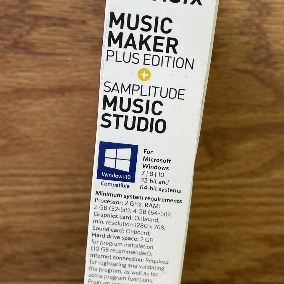 MAGIX MUSIC MAKER PLUS EDITION SAMPLITUDE ULTIMATE BUNDLE MUSIC STUDIO ...