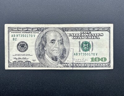 100 Dollar Bill USA 1996 USD Face Misprint Off Center Cut Rare | eBay