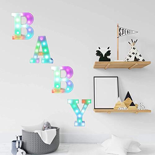 Colorful Led Marquee Letter Lights With Remote “ Light Up Marquee Signs ...