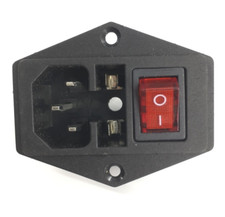 15a 220v/110v Inlet Male Plug Power Socket With Fuse Switch 3d Printer ...