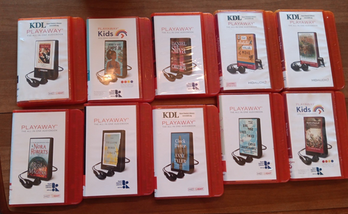 Lot Of 13 Assorted Playaway Preloaded Digital Audio Books Ex-Library | eBay