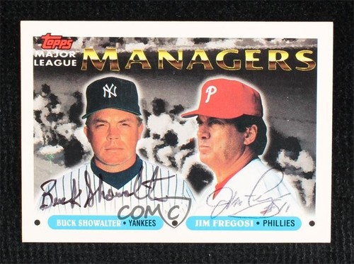 JSA Certified 1993 Topps Major League Managers Buck Showalter Jim ...