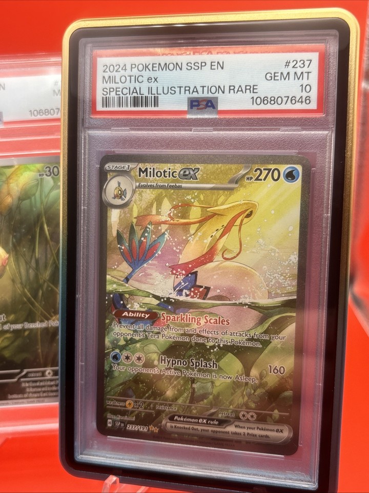 🔥 Pokémon TCG - Milotic & Feebas -Surging Sparks -Sequential Grade -PSA ...