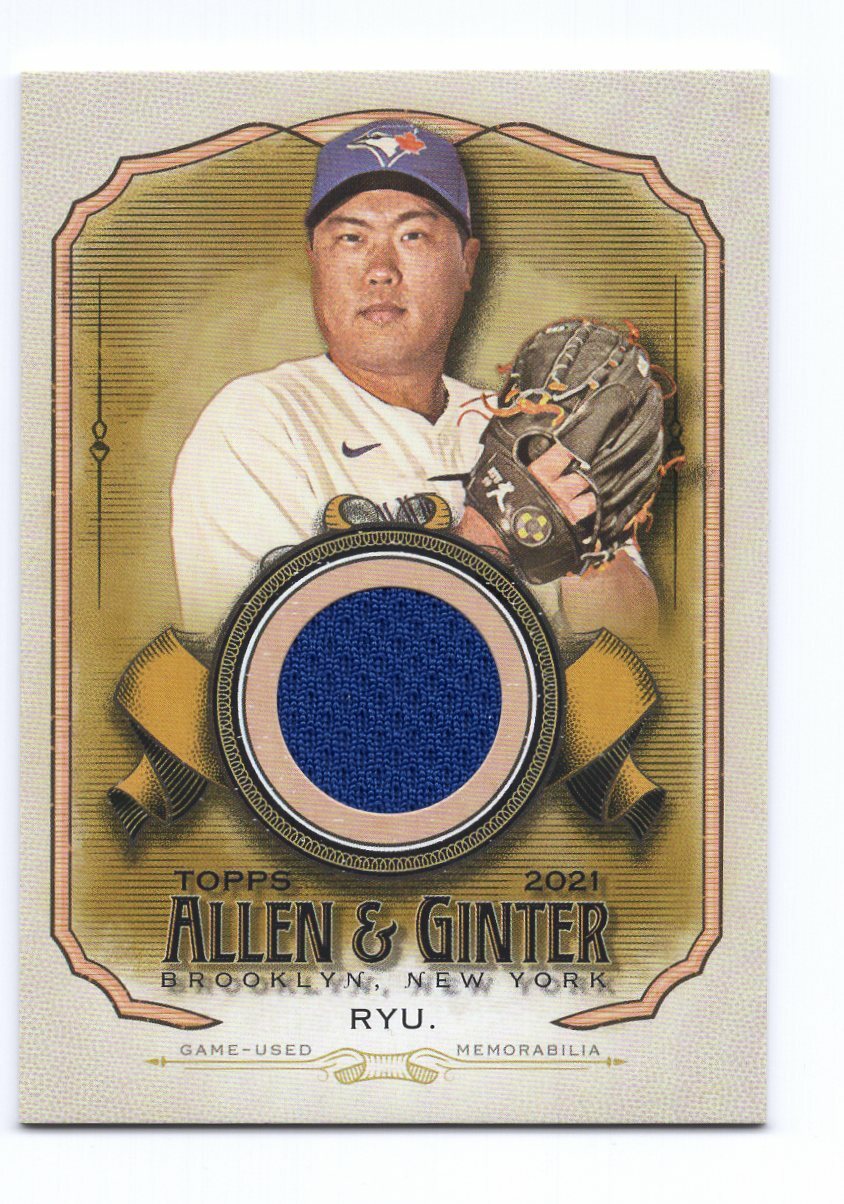 2021 Topps Allen and Ginter Relics #AGAHJR Hyun-Jin Ryu | eBay