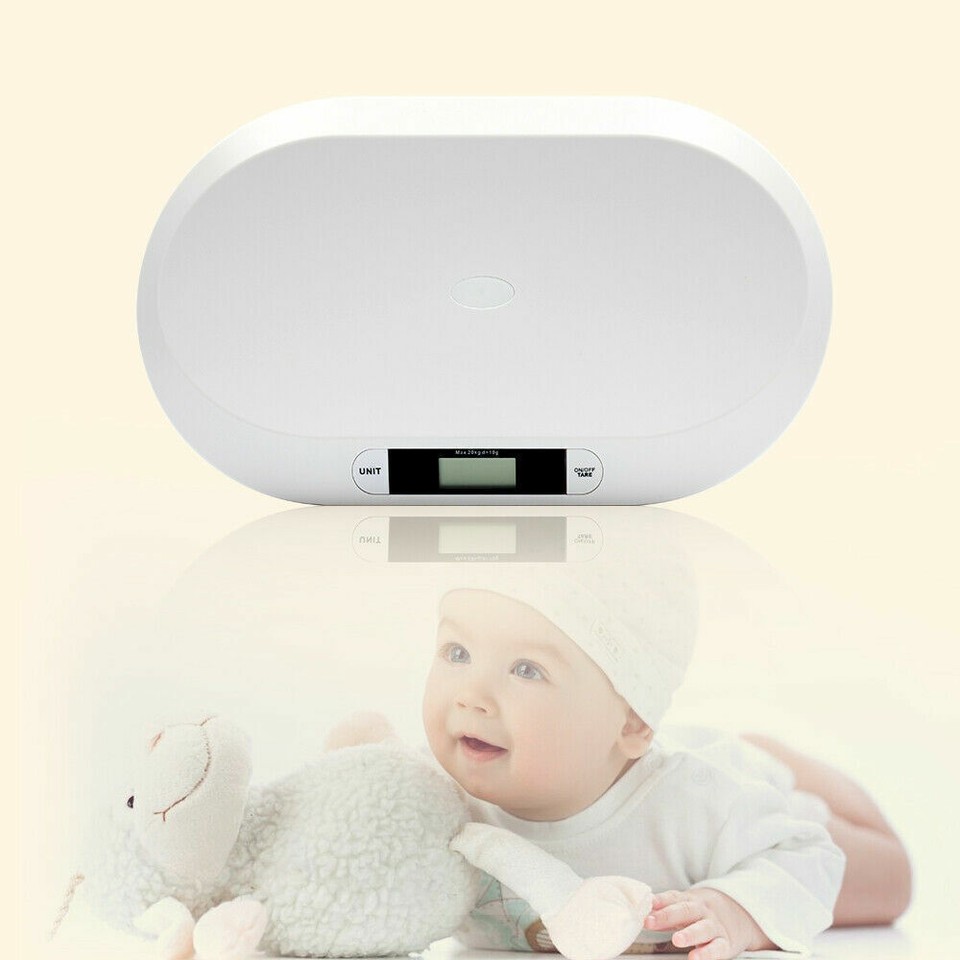 44 Pound/20kg Baby Scale w/ 3 Weighing Modes Smart Electronic Weigh ...