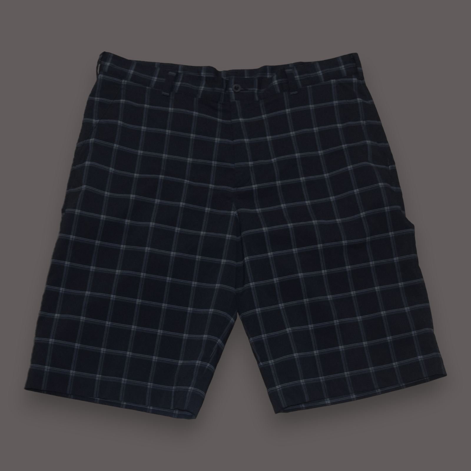 NIKE GOLF Men's Sz 36 Black Plaid Patterned Golf Shorts - Great ...