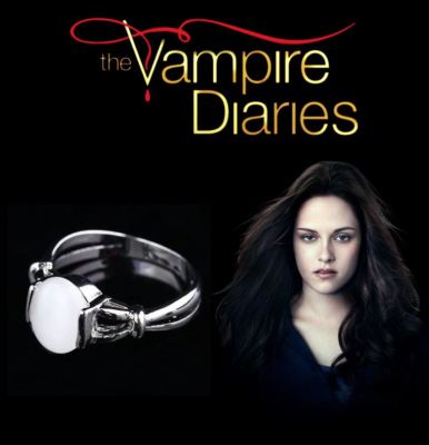 The Vampire Diaries Bella Swan, Elena Gilbert Silver Plated Opal ...