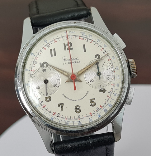 Jos.A.Taigman Rutex Vintage Gents Mechanical Wind Chronograph Watch ...