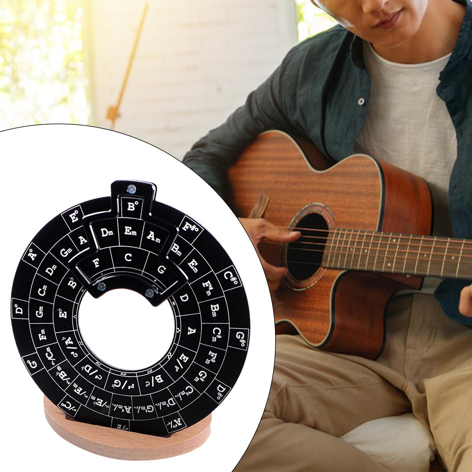 Round Music Melody Tool Improve Chords Skills Circle Chords Wheel for ...