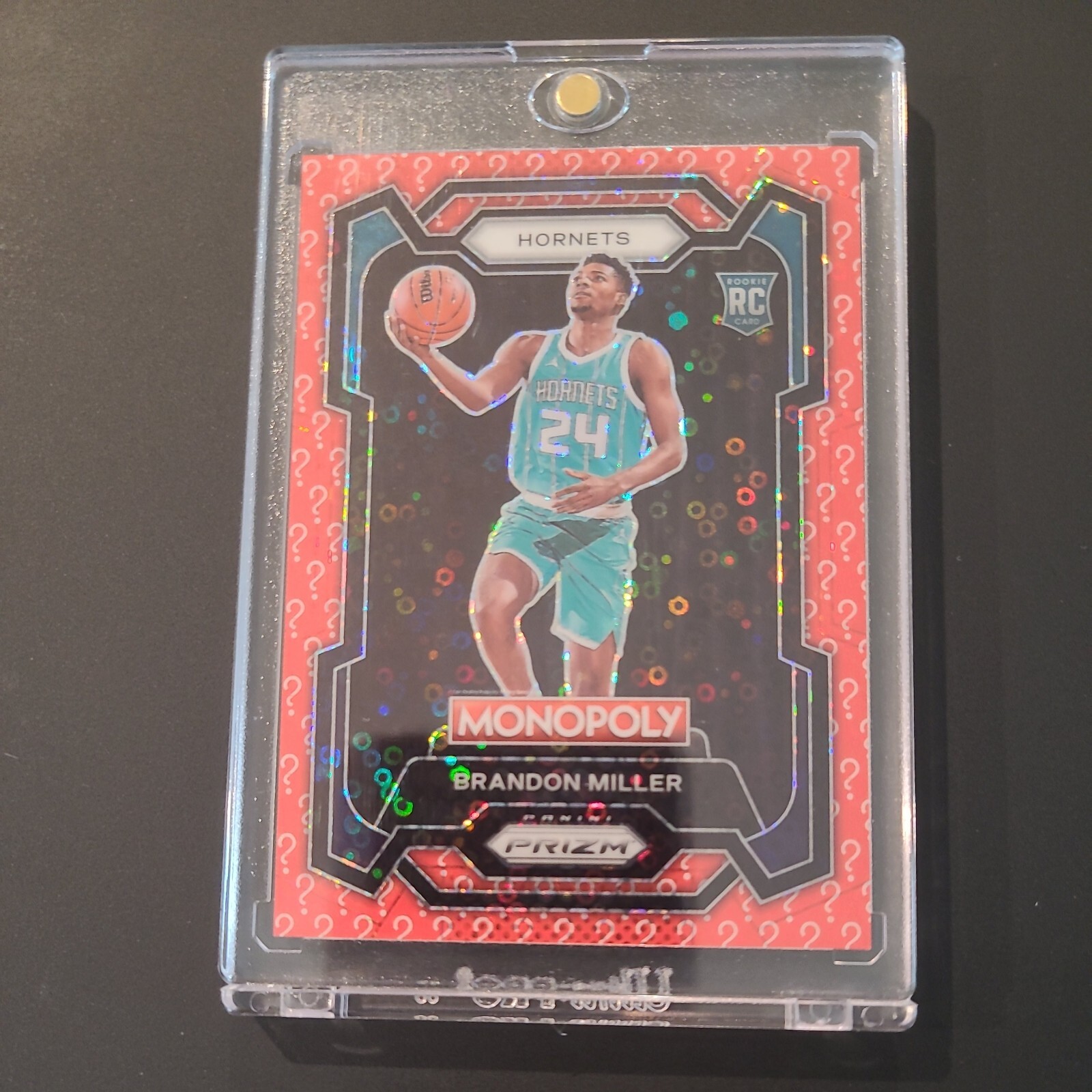 2023-24 Panini Prizm Monopoly Brandon Miller Rc Red Disco Question mark ...