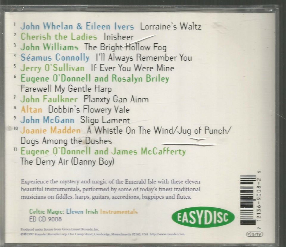 Celtic Magic Eleven Irish Instrumentals Various Performers CD 1997 Easy ...